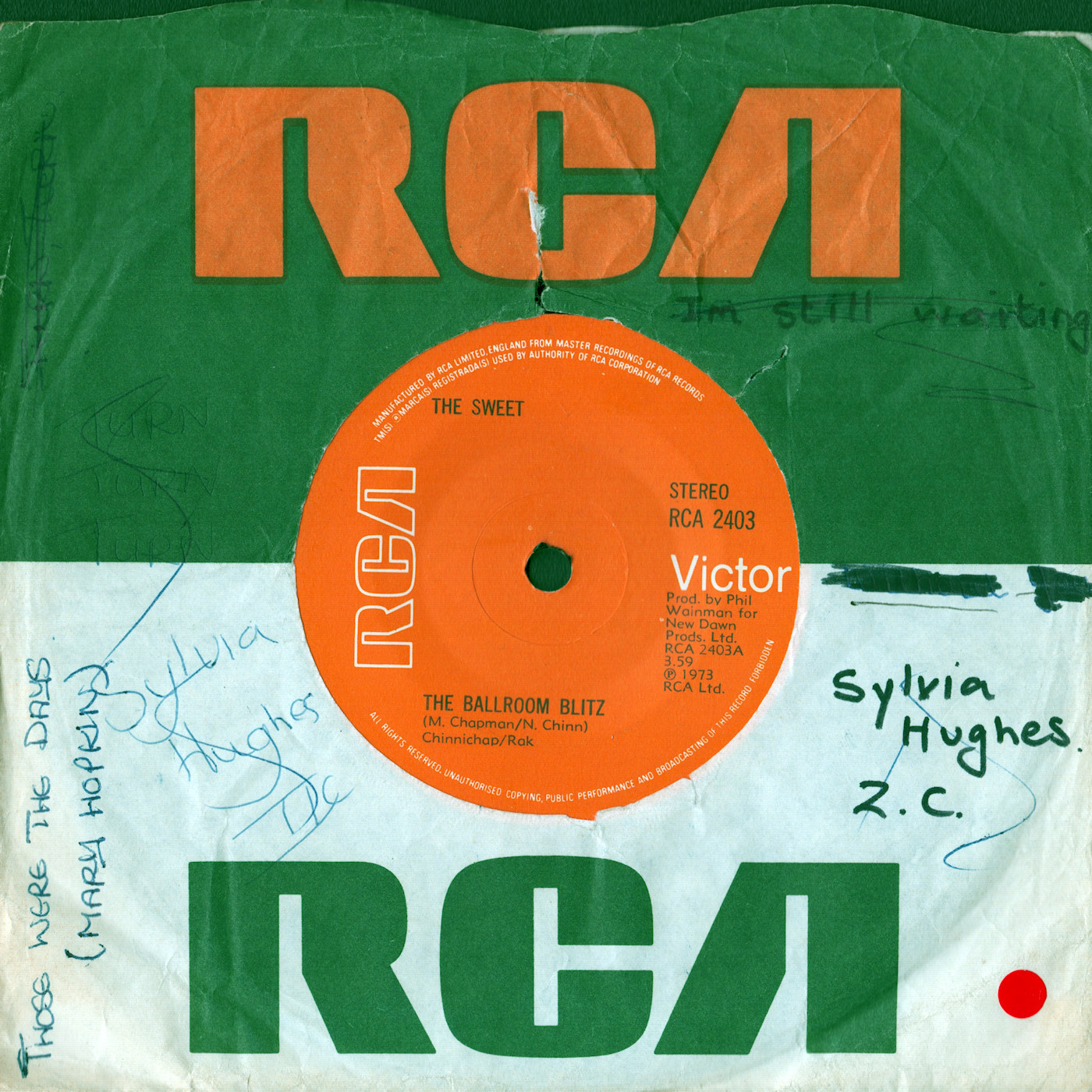 The Sweet | “The Ballroom Blitz” | RCA Victor – Junk Box Jury